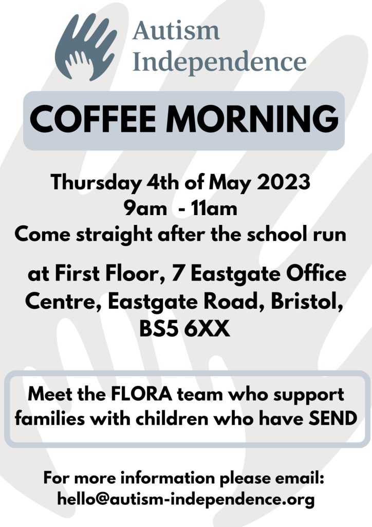 Coffee morning, Thursday 4th of May 2023 - Autism Independence