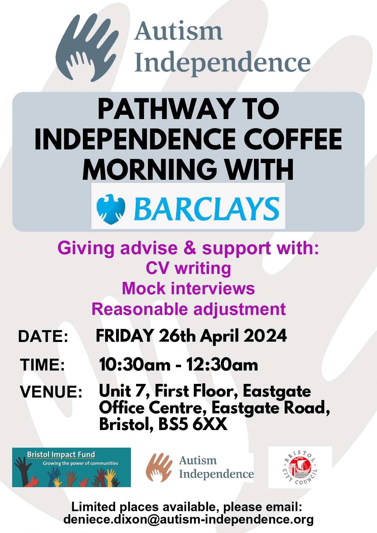 Pathway to Independence Coffee Morning with Barclays Bank - Autism ...