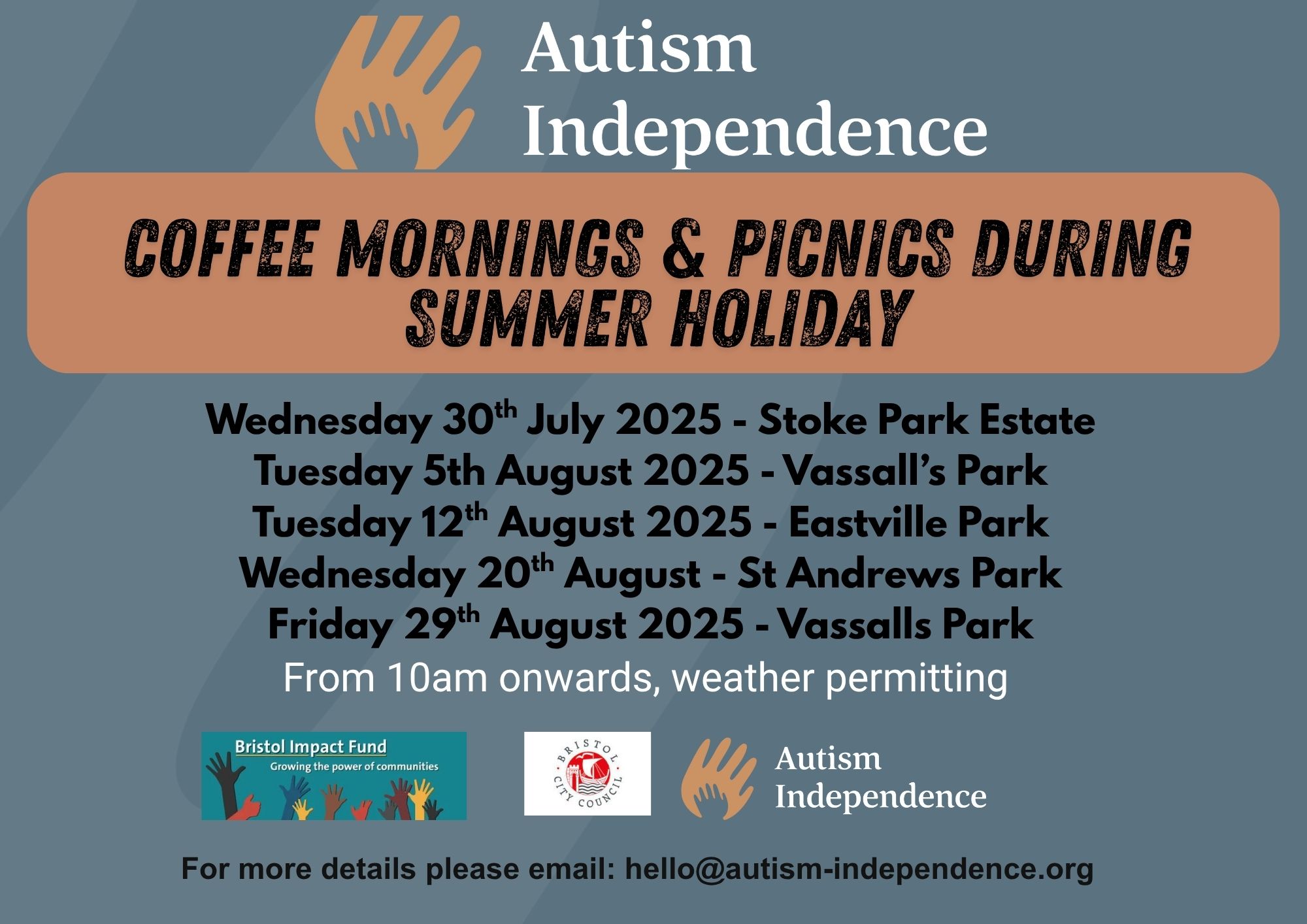 Coffee Mornings and Picnics - Autism Independence